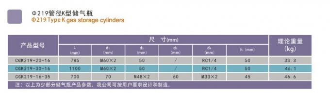 K type gas storage tank for lab office chemical industry