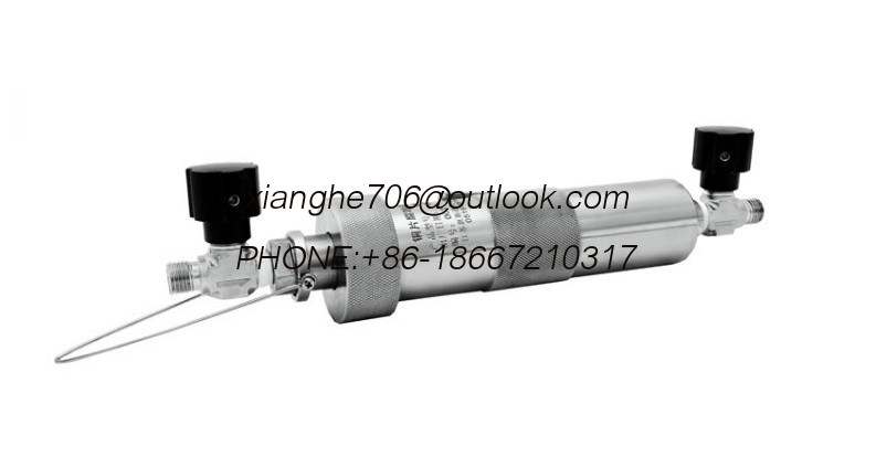 Copper strip corrosion test bomb gas sampling cylinder for sampling ...