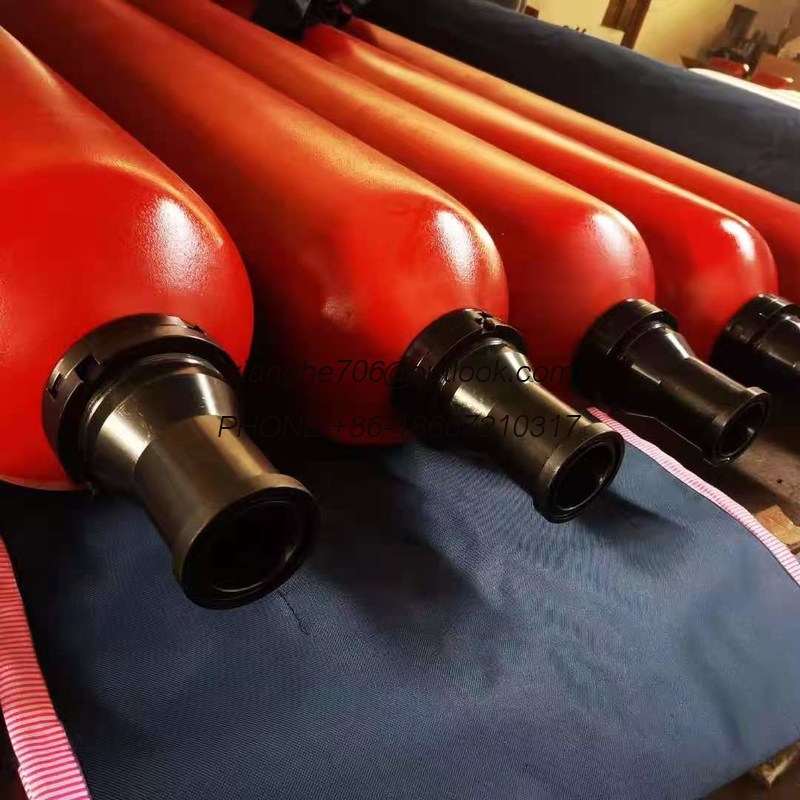 Customizable Hydraulic Bladder Accumulator Nitrile/Viton Seal Vertical ...